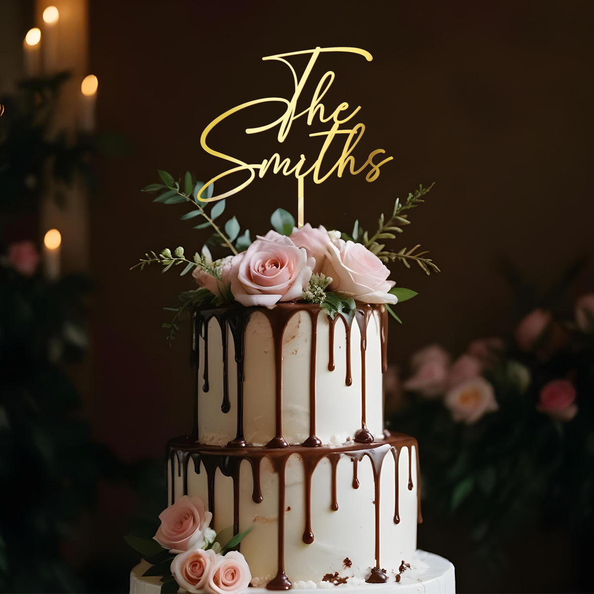 Party to Be Personalized Wedding Cake Topper Acrylic Wooden - Custom ...