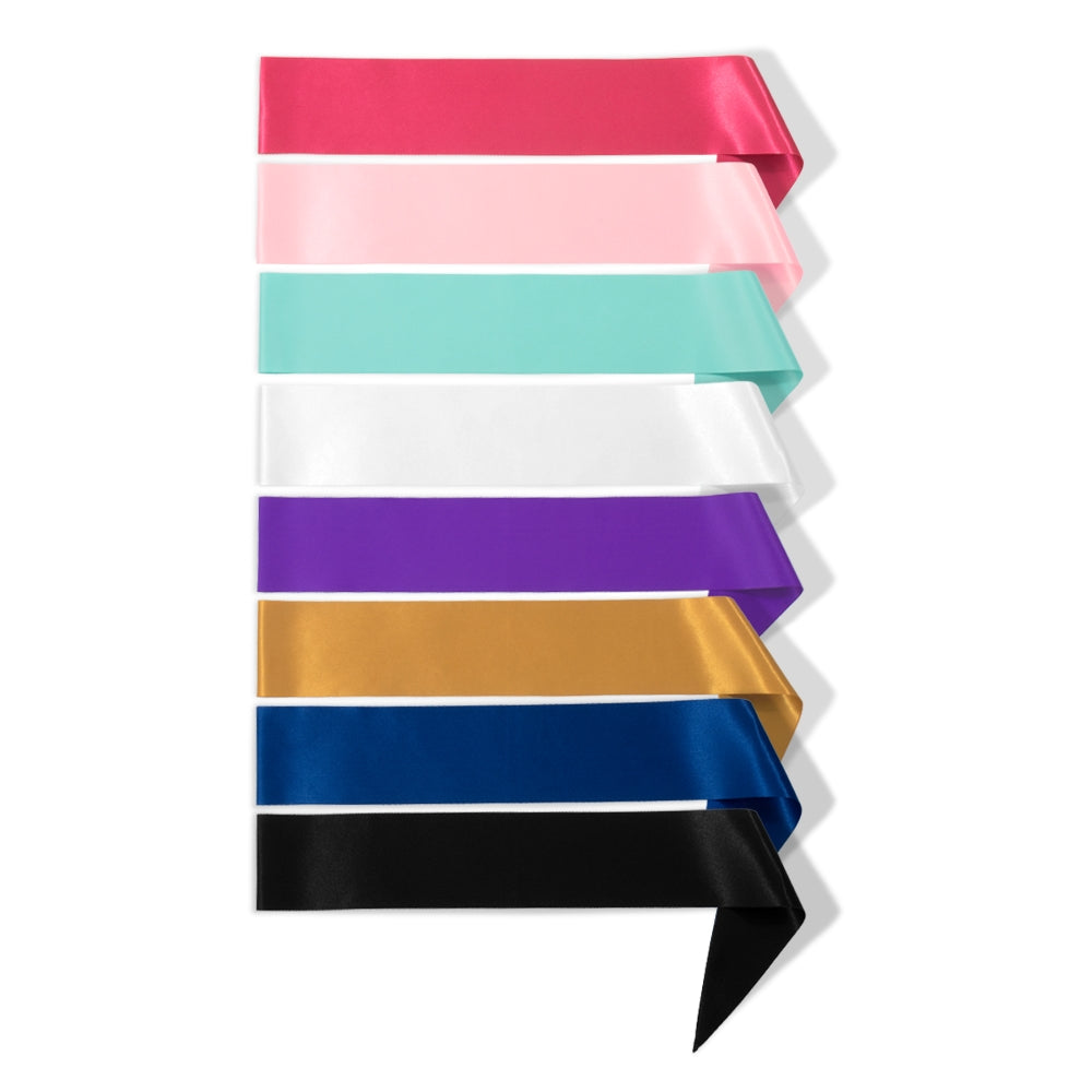 Party to Be Plain Sash Blank Satin Sash DIY Sash Party Accessory Kids Size