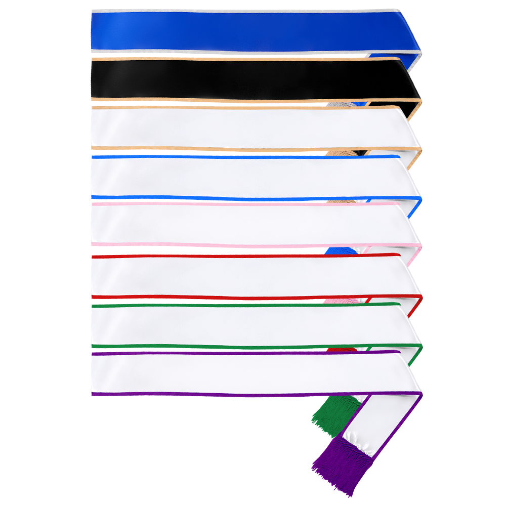 Party to Be Plain Sash with Tassels Blank Satin Sash DIY Sash Party ...
